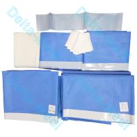 China 75 x 90cm Universal Surgical Drape Pack With Adhesive for sale