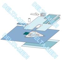 China Blue PP PE Disposable Surgical Packs Around Aperture With SMF Disposable Knee Arthroscopy Pack for sale