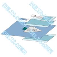 China Blue PP PE Disposable Surgical Packs Around Aperture With SMF Disposable Knee Arthroscopy Pack for sale