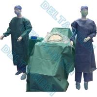 China Reinforced SBPP+PE / SMS / SMMS / SMMMS / SMF 20g - 60g C-Section Caesarean custom surgical packs ETO Sterilization for sale