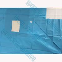 China 50g To 60g SBPP + PE / SMS / SMMS + SMF Disposable Sterile Surgical Urology Drape With Collection Bag for sale