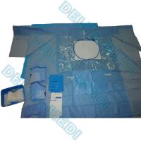 China Absorbent Reinforced 40g - 60g SP / SMS / SMMS / SMMMS C-section surgical pack for Caesarean Section with collection bag for sale