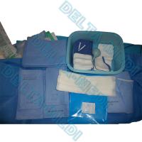 China Absorbent Reinforced SP/SMS/SMMS/SMMMS  Sterile Surgical Delivery pack / Delivery Drape  with collection bag for sale