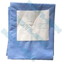 China Fenestrated Ophthalmic Sterile Surgical Drapes With Fluid Collection Bag for sale