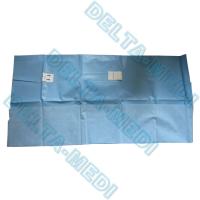 China Sterilized Reinforced Fenestration Surgical Eye Drape With Pouch for sale