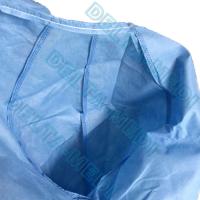 China Impervious Sterile SMS SMMS SSMMS Disposable Surgical Gown Integrated Mask for sale