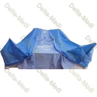 China Mesh Screen Urology TUR Disposable Sterile Drape With Pouch / Finger Cot for sale