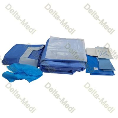 China SBPP+PE SMS SMMS SMMMS SMF Disposable Surgical Packs 20g - 60g Cardiovascular Pack for sale