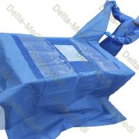 China SBPP+PE SMS SMMS SMMMS SMF Cardiovascular Drape With Pouches 20gsm - 60gsm for sale