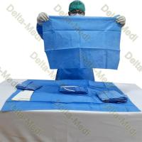 China Reinforced 20-60g Surgical Dental Pack Disposable Dental Drapes With Adhensive Fenestration for sale