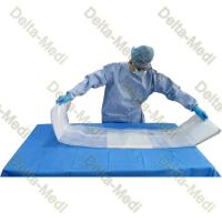 China Disposable Surgical Transparent Polyethylene Vertical Isolation Drape With Incise Film for sale