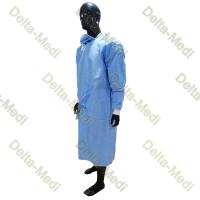 China PP SMS SMMS SMMMS 20g To 80g Disposable Surgical Gown Integrated With Face Mask for sale