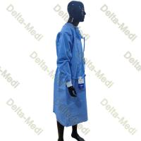 China PP SMS SMMS SMMMS 20g To 80g Disposable Surgical Gown Integrated With Face Mask for sale
