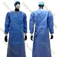 China 30g To 55g SMS Reinforced Sterile Disposable Surgical Gown AAMI LEVEL 3 for sale