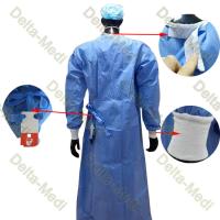 China PP SMS Reinforced Disposable Surgeon Gown For Operation Surgery for sale