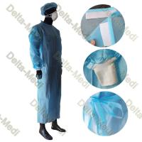 China FN5P Disposable Surgical Gown PP Coated PE Setrile Non Woven for sale