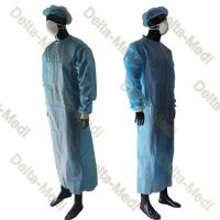 China EN 13795 Disposable Surgical Gown Sterile PP Coated PE 20g To 60g for sale