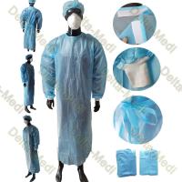 China EN 13795 Disposable Surgical Gown Sterile PP Coated PE 20g To 60g for sale