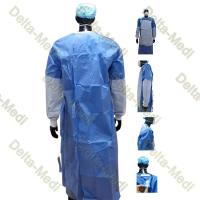 China Non Woven Disposable Sterile Surgical Gowns Reinforced At Sleeves And Chest for sale