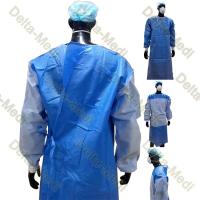 China SMS 35g 40g 45g AAMI Level 3 AAMI Level 4 Surgical Gown Reinforced Gown for sale
