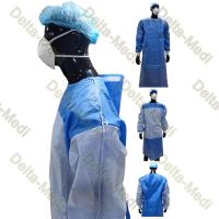 China SMS 35g 40g 45g AAMI Level 3 AAMI Level 4 Surgical Gown Reinforced Gown for sale