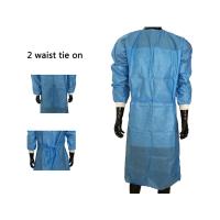 China Anti Bacteria Dental Disposable Surgical Gown 2 Waist Tie On for sale