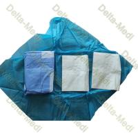 China SMS 45g Reinforced Disposable Medical Clothing With Hand Towel And Wrap for sale