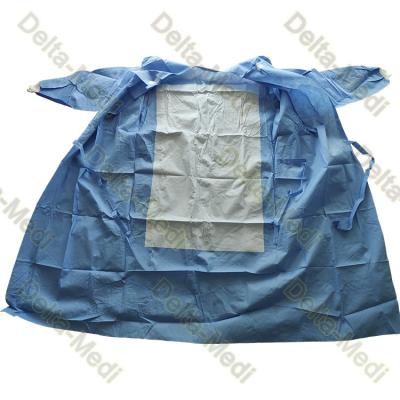China SMS 45g Reinforced Disposable Medical Clothing With Hand Towel And Wrap for sale
