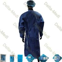 China SMS SMMS SMMMS Disposable Surgical Gown With 4 Waist Belts for sale