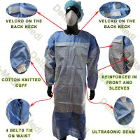 China XL M L S XXL Reinforced Disposable Surgical Gown For Hospitals for sale