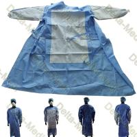 China 20g To 60g Reinforced Barrier Surgical Gown 2 Hand Towels 1 Wrap for sale