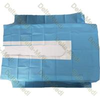 China 150cmx240cm Disposable Surgical Drapes Reinforced Orthopedic Split Drape Pack for sale