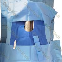 China 150cmx240cm Disposable Surgical Drapes Reinforced Orthopedic Split Drape Pack for sale