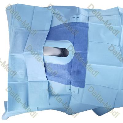 China EENT Disposable Surgical Drapes EENT Split Drape For Eye Ear Nose Throat Surgery for sale