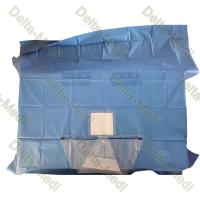 China Sterile Craniotomy Drape With Fenestration Incise Film And Fluid Collection Pouch for sale