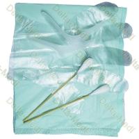 China Disposable Sterile Gynecological Examination Kit with Vaginal speculum Underpad Cotton swabs Disposable PE exam gloves for sale