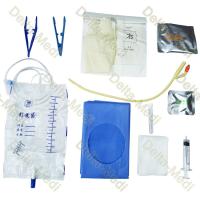 China Disposable Sterile Urethral Catheter Kit With Foley Catheter Syringe Test Tube for sale