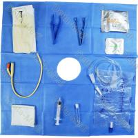 China Disposable Sterile Urethral Catheter Kit With Foley Catheter Syringe Test Tube for sale