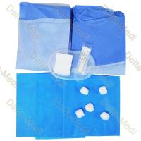 China Clinic Disposable Surgical Kits With Surgical Gown Cotton Swab Gauze Cotton Ball for sale