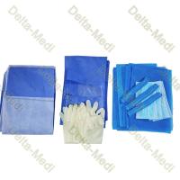 China Sterile Disposable Surgical Kits With Wrap Gown Gloves Cap Mask Towel Drape for sale