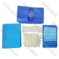 China Sterile Disposable Surgical Kits With Wrap Gown Gloves Cap Mask Towel Drape for sale