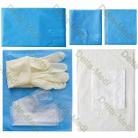 China Medical Disposable Surgical Kits Ward Care Kit With Drape , Gloves Cap Bed Cover for sale