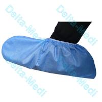 China CPE Disposable Surgical Shoe Covers PE Anti Slip Plastic Waterproof Boot Cover for sale