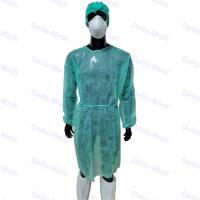 China AAMI 1 2 3 SMS Disposable Isolation Gowns Waterproof Cover All Gown Clotings for sale