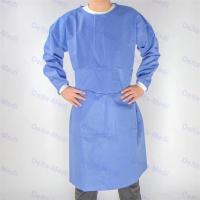 China AAMI 1 2 3 SMS Disposable Isolation Gowns Waterproof Cover All Gown Clotings for sale