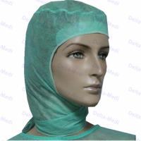 China PP SMS Non Woven Disposable Astronaut Head Cover Cap Hood Cover With Sweatband for sale