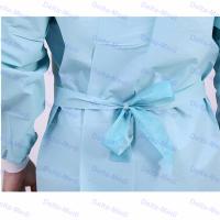 China Anti Virus Visitor Disposable Surgical Gown Waterproof Hospital Suit Knit Cuff for sale