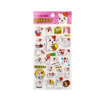 China Kraft Paper Bottom Vinyl Cartoon Stickers for sale