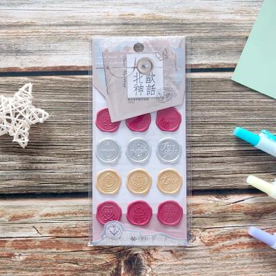 China 1.5mm Seal Stamp Stickers Invitation Logo Embossed Seal Sticker for sale