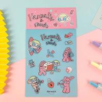 China Promotional Gifts Cartoon Animated Stickers Glossy PET PVC Vinyl Sticker for sale